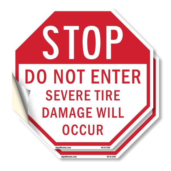 ・DURABLE ALL-WEATHER DESIGN: Our (2 Pack) 6 inch X 6 inch commercial-grade signs are made with UV-protected vinyl label,...