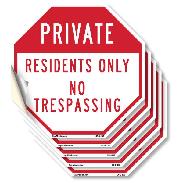 ・DURABLE ALL-WEATHER DESIGN: Our (5 Pack) 4 inch X 4 inch commercial-grade signs are made with UV-protected vinyl label,...