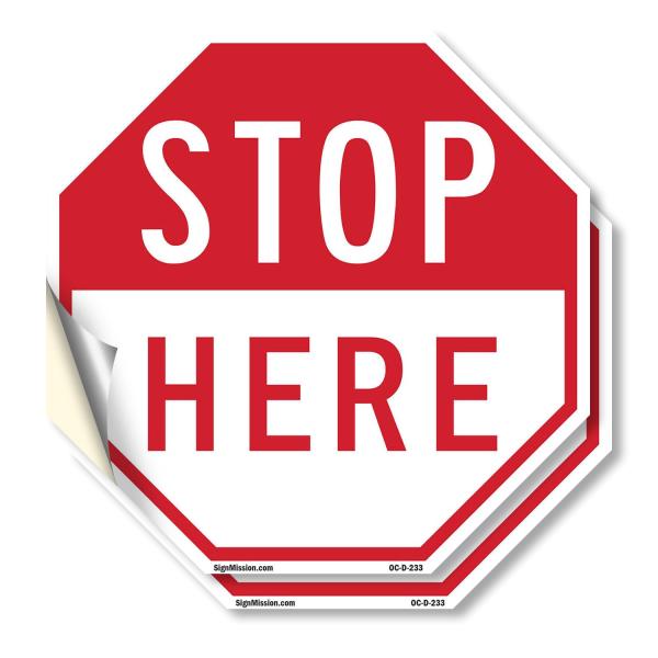 ・DURABLE ALL-WEATHER DESIGN: Our (2 Pack) 4 inch X 4 inch commercial-grade signs are made with UV-protected vinyl label,...