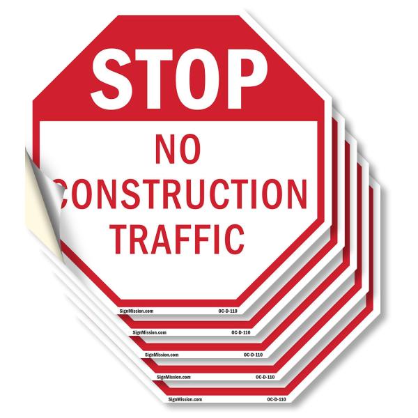 ・DURABLE ALL-WEATHER DESIGN: Our (5 Pack) 4 inch X 4 inch commercial-grade signs are made with UV-protected vinyl label,...