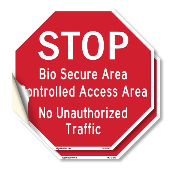 ・DURABLE ALL-WEATHER DESIGN: Our (2 Pack) 4 inch X 4 inch commercial-grade signs are made with UV-protected vinyl label,...