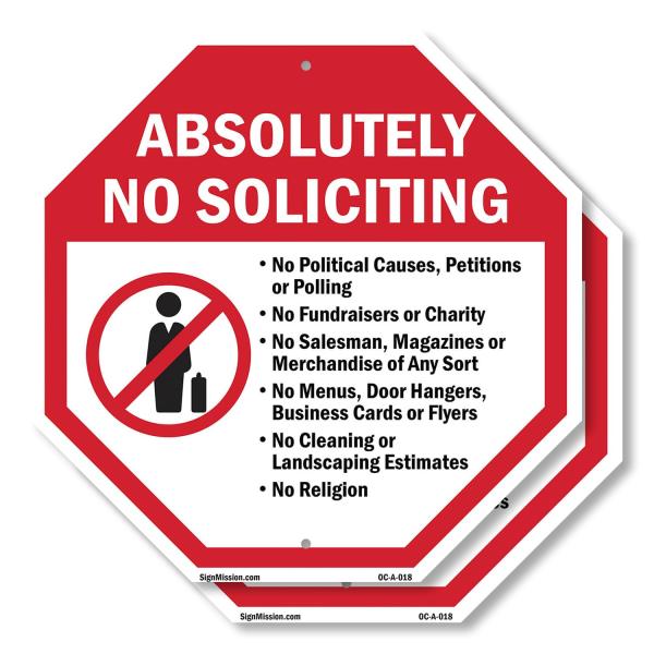 ・DURABLE ALL-WEATHER DESIGN: Our (2 Pack) 18 inch X 18 inch commercial-grade signs are made with UV-protected plastic, e...
