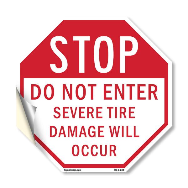 ・DURABLE ALL-WEATHER DESIGN: Our 10 inch X 10 inch commercial-grade signs are made with UV-protected vinyl label, ensuri...