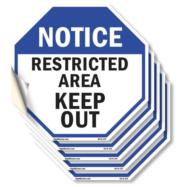 ・DURABLE ALL-WEATHER DESIGN: Our (5 Pack) 4 inch X 4 inch commercial-grade signs are made with UV-protected vinyl label,...
