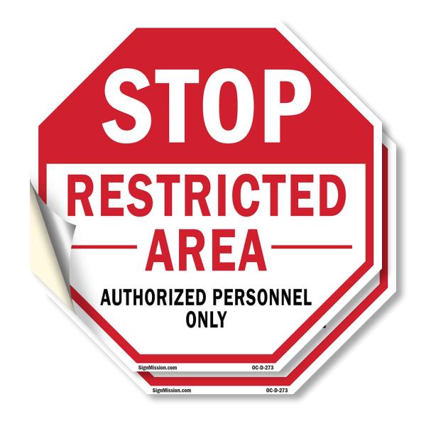 ・DURABLE ALL-WEATHER DESIGN: Our (2 Pack) 18 inch X 18 inch commercial-grade signs are made with UV-protected vinyl labe...