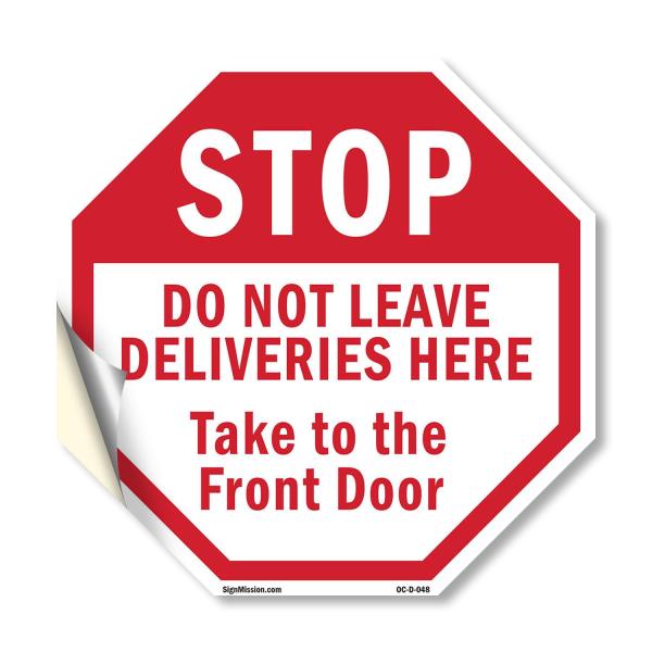 ・DURABLE ALL-WEATHER DESIGN: Our 10 inch X 10 inch commercial-grade signs are made with UV-protected vinyl label, ensuri...