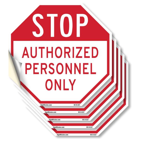 ・DURABLE ALL-WEATHER DESIGN: Our (5 Pack) 4 inch X 4 inch commercial-grade signs are made with UV-protected vinyl label,...