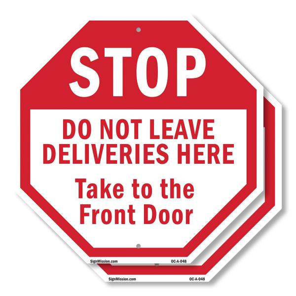 ・DURABLE ALL-WEATHER DESIGN: Our (2 Pack) 18 inch X 18 inch commercial-grade signs are made with UV-protected plastic, e...
