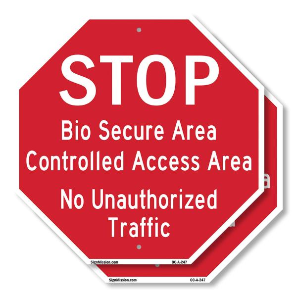 ・DURABLE ALL-WEATHER DESIGN: Our (2 Pack) 18 inch X 18 inch commercial-grade signs are made with UV-protected plastic, e...