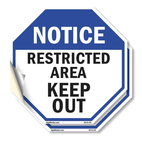 ・DURABLE ALL-WEATHER DESIGN: Our (2 Pack) 4 inch X 4 inch commercial-grade signs are made with UV-protected vinyl label,...