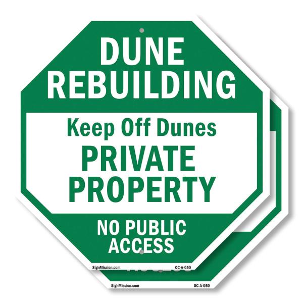 ・DURABLE ALL-WEATHER DESIGN: Our (2 Pack) 18 inch X 18 inch commercial-grade signs are made with UV-protected plastic, e...