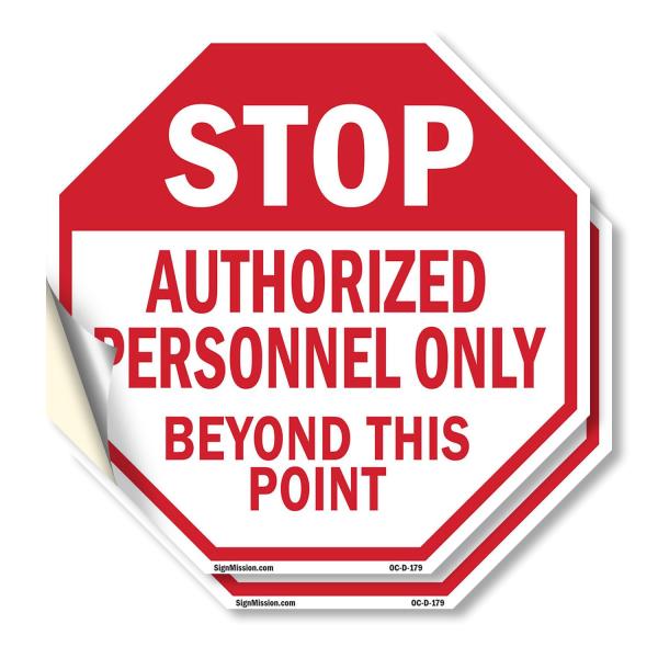 ・DURABLE ALL-WEATHER DESIGN: Our (2 Pack) 4 inch X 4 inch commercial-grade signs are made with UV-protected vinyl label,...