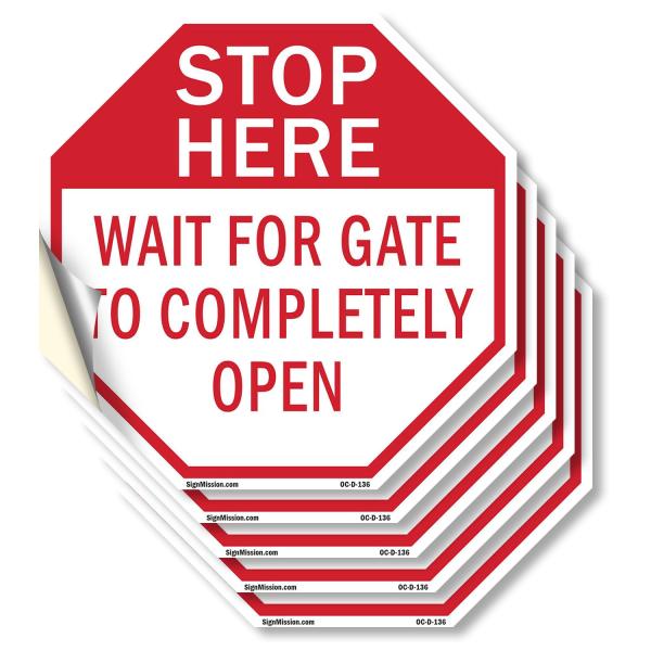 ・DURABLE ALL-WEATHER DESIGN: Our (5 Pack) 6 inch X 6 inch commercial-grade signs are made with UV-protected vinyl label,...