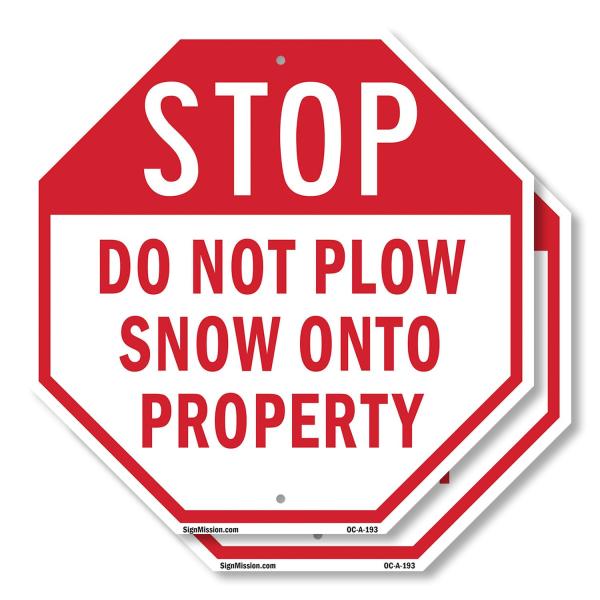 ・DURABLE ALL-WEATHER DESIGN: Our (2 Pack) 18 inch X 18 inch commercial-grade signs are made with UV-protected plastic, e...