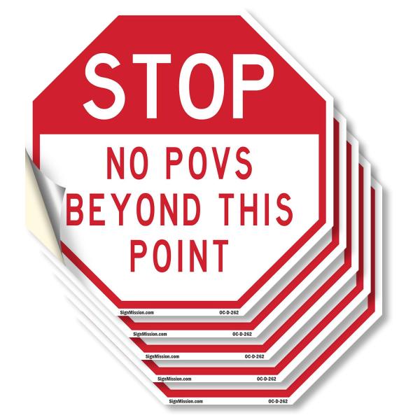 ・DURABLE ALL-WEATHER DESIGN: Our (5 Pack) 4 inch X 4 inch commercial-grade signs are made with UV-protected vinyl label,...