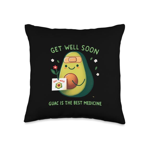 ・A funny Avocado character with a get-well card highlights the health benefits of Guac and Guacamole. Avocados are good ...