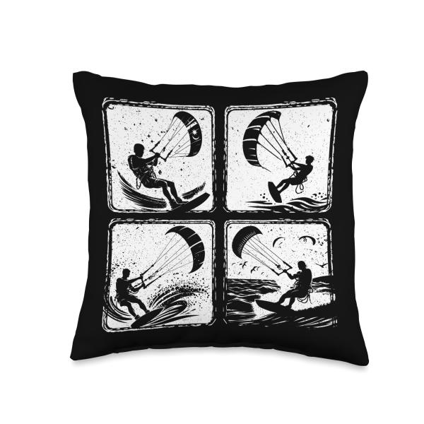・Kiteboarding Stunt. Captures the thrilling essence of kiteboarding with action-packed artwork・Kiteboarding Stunt. Kiteb...