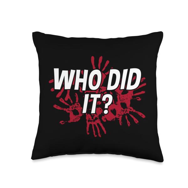 ・Solve the mystery with this dramatic Who Did It? design. Perfect for crime-solving parties, murder mystery dinners, or ...