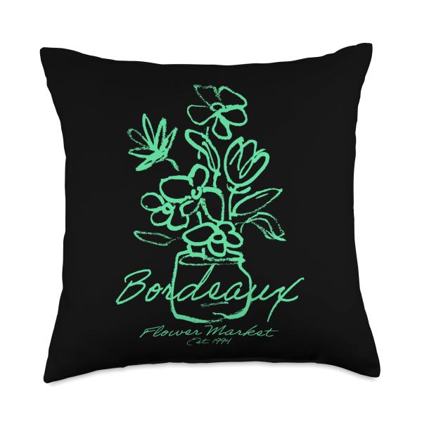 ・Capture the elegance and charm of Bordeaux, France with this minimalist flower design. Perfect for travelers, urban adv...