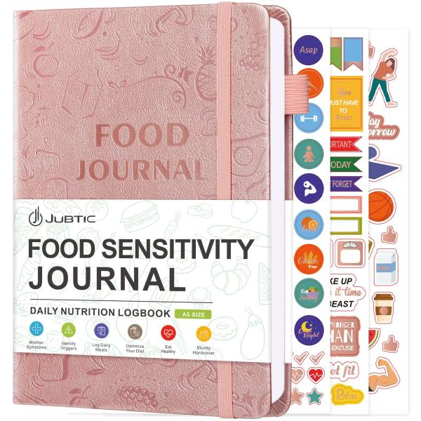 ・TRACK NUTRITION INTAKE: The JUBTIC Food Sensitivity Journal allows you to effortlessly log meals, snacks, bowel movemen...