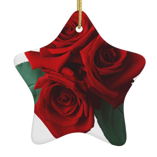 ・Unique design: Our Gothic Rose fancy ceramic ornament with gold ribbon were cut to ensure the smoothness on each piece....