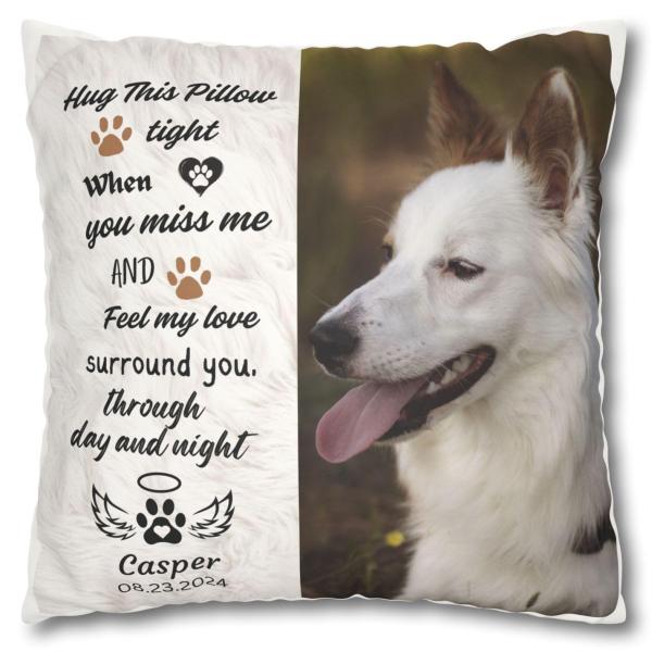 ・Personalized Pet Memorial Pillow: Custom pillow featuring your pet's photo and name, creating a heartfelt keepsake. Per...