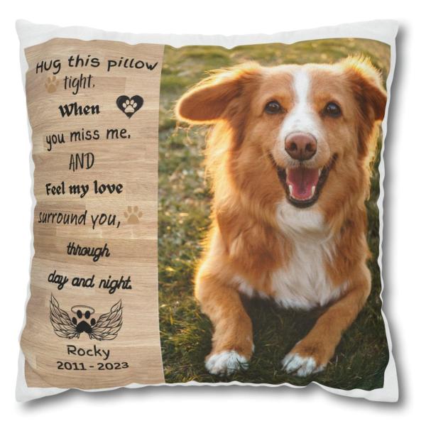 ・Personalized Pet Memorial Pillow: Custom pillow featuring your pet's photo and name, creating a heartfelt keepsake. Per...