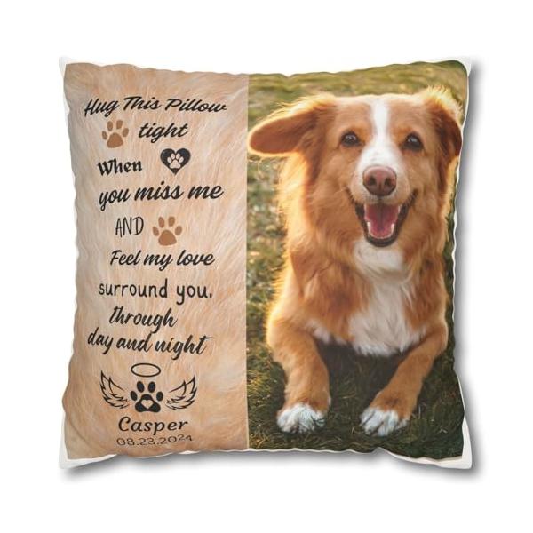 ・Personalized Pet Memorial Pillow: Custom pillow featuring your pet's photo and name, creating a heartfelt keepsake. Per...