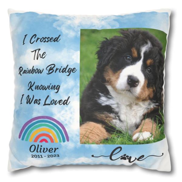 ・Personalized Pet Memorial Pillow: Custom pillow featuring your pet's photo and name, creating a heartfelt keepsake. Per...