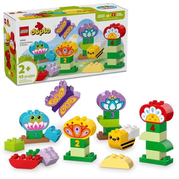 ・STACKING ＆ BUILDING TOY - The LEGO DUPLO Town Creative Garden ＆ Flowers stacking toy encourages free building and open-...