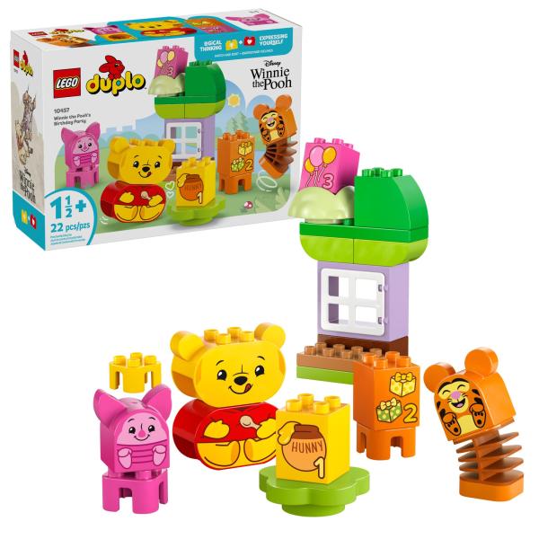 ・DISNEY LEARNING TOY- Preschoolers 18 months and up enjoy party-themed play and practice skills with the LEGO DUPLO Disn...