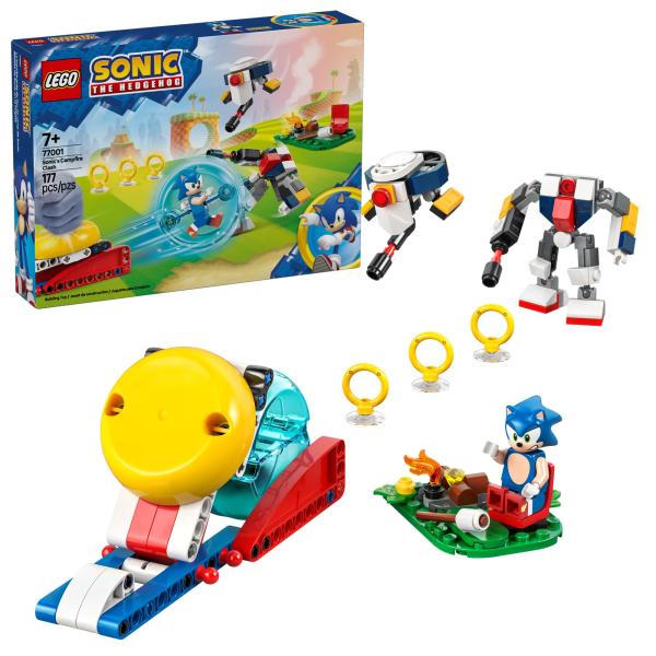 ・Gaming toy for kids - Treat boys, girls and fans aged 7 and up to this speedy, fun-filled Sonic's Campfire Clash set, w...