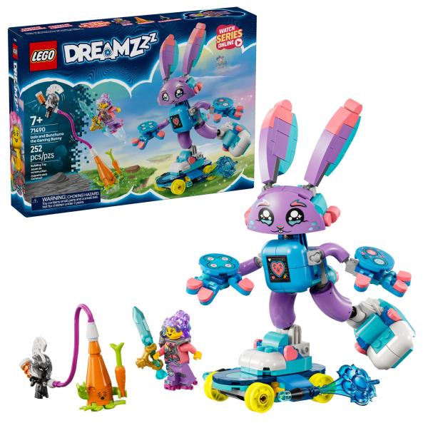 ・IMAGINATION TOY FOR KIDS - Unlock kids' creativity with the LEGO DREAMZzz Izzie and Bunchurro the Gaming Bunny building...