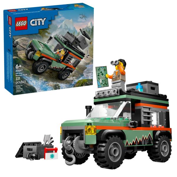 ・BUILD A TRUCK TOY - Elevate kids playtimes with the LEGO City Off-Road 4x4 Mountain Truck playset for boys and girls ag...