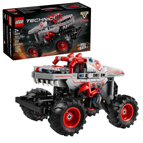・MONSTER JAM TRUCK SET - The LEGO Technic Monster Jam ThunderROARus Pull-Back building toy is for girls and boys ages 7 ...
