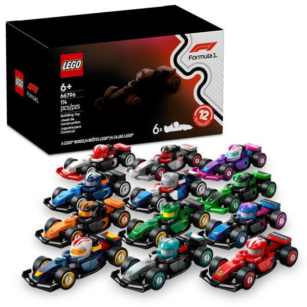 ・BUILD AN F1 RACING FLEET - Kids ages 6 and up can experience the thrill of the race track with a set of 6 mini LEGO F1 ...