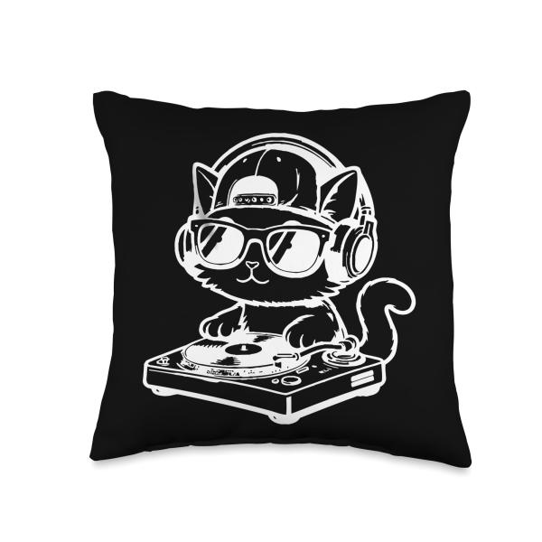 ・Cat DJ Music Turntable. Capture the fun vibe with this cool cat spinning records.・Cat DJ Music Turntable. Cat Lovers, M...