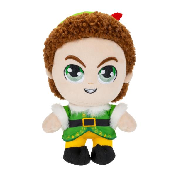 ・BUDDY THE ELF PLUSH The adorable plush features Buddy in his signature elf costume, complete with a green jacket, yello...