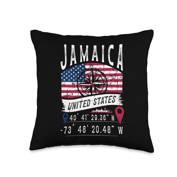 ・Celebrate Jamaica Queens, United States with this USA graphic design featuring the GPS coordinates of Jamaica and the U...