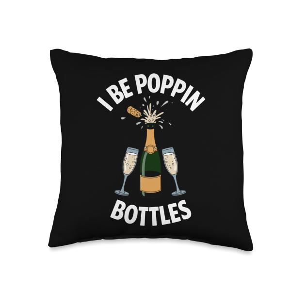 ・Perfect for party lovers, this trendy design is for those who say "I Be Poppin Bottles" with pride. Great for celebrati...