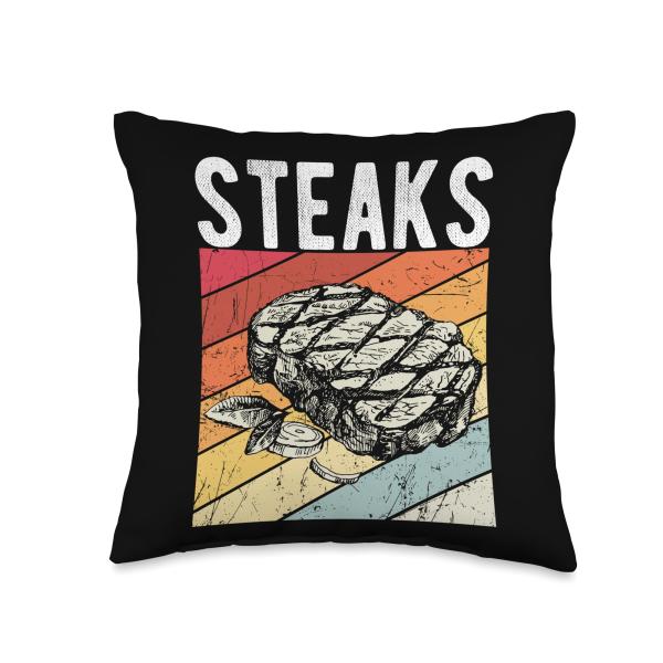 ・STEAKS Vintage Steak. Distressed vintage style for a timeless look・Vintage Steak. Culinary Enthusiasts And Vintage Styl...