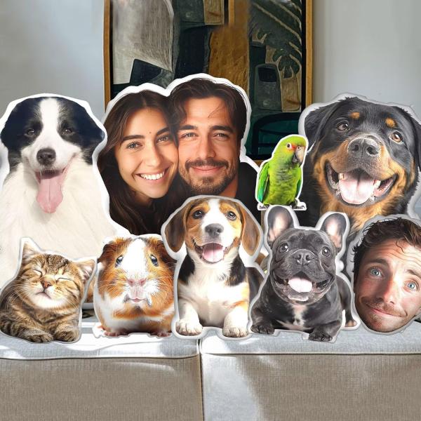 ・Personalized Pillows: We use high-resolution printing to capture every unique detail of your pet, your custom pillow wi...