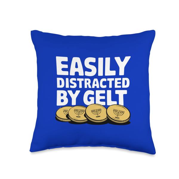 ・Funny Dreidel Gelt Chanukah Jewish Menorah Hanukkah Gelt Design. Funny Hannukah Gelt Tee - Easily Distracted by Gelt - ...