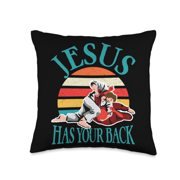 ・This design features an inspirational blend of Christian symbolism and Brazilian Jiu Jitsu, with Jesus depicted as havi...