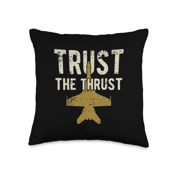 ・FA-18 Military Jet Fighter Aircraft Trust the Thrust design for those who love military aviation, airplanes, and fun ai...