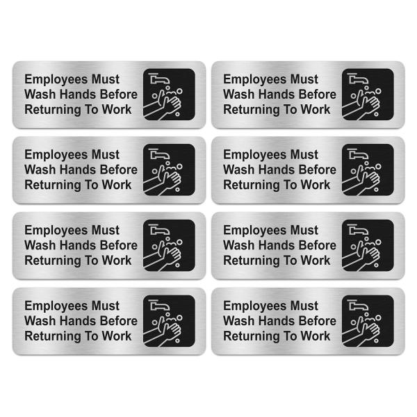 ・【注意点】「社員は出勤前に手を洗わなければならない」というサインは、職場に戻る前に手を洗うのが良いことを社員に知らせる良いリマインダーです。・【ビジネスに役立つ】手洗いのお知らせとしてだけでなく、会社が衛生を重視していることを顧客に知らせ...