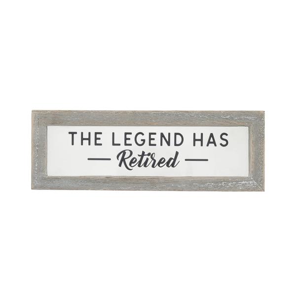 ・プレミアム品質:この6インチ x 2インチの木製フレームガラスプラークは、白塗りのグレーフレーム、頑丈な構造、洗練されたデザインが特徴です。 「The Legend Has Retired」というフレーズは、筆記体フォントでエレガントな黒...