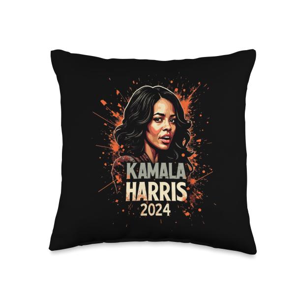 ・KAMALA HARRIS 2024 Vector. Dynamic splatter design adds an energetic feel to the graphic・Vector. Supporters Of Figures,...