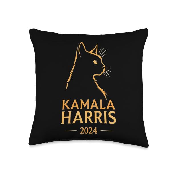 ・KAMALA HARRIS 2024 Cat Silhouette Vector. Striking cat silhouette design with a modern touch for futuristic aesthetics ...