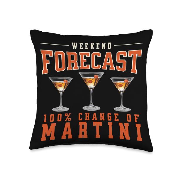 ・Weekend Forecast 100% Chance Martini design for drink lovers and drinkers.・100% spun-polyester fabric・Double-sided prin...